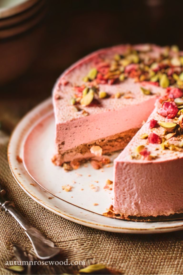 Rose Milk Mousse Cake (No-Bake, Light, and Dreamy) – Autumn Rosewood