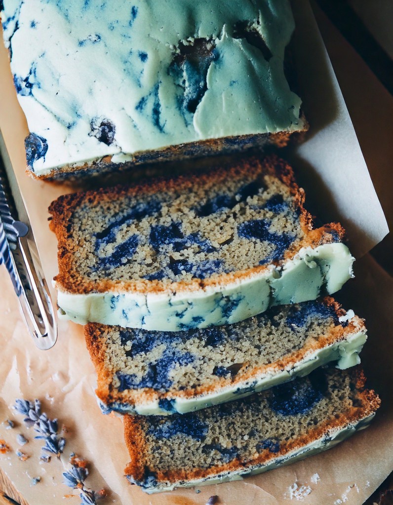 Baking with Color: Butterfly Pea Flower Loaf Cake – Autumn Rosewood