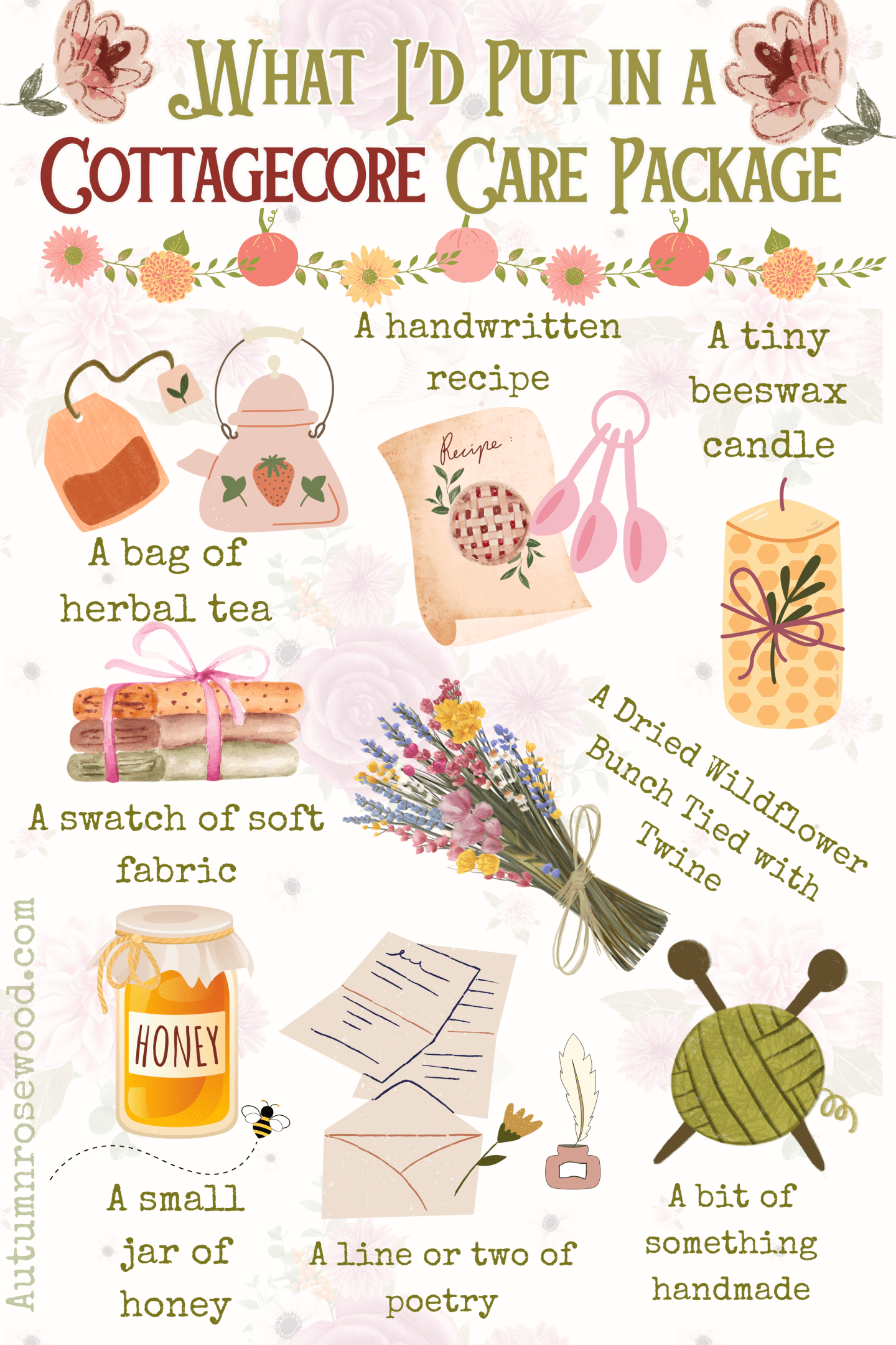 What I’d Put in a Cottagecore Care Package – Autumn Rosewood