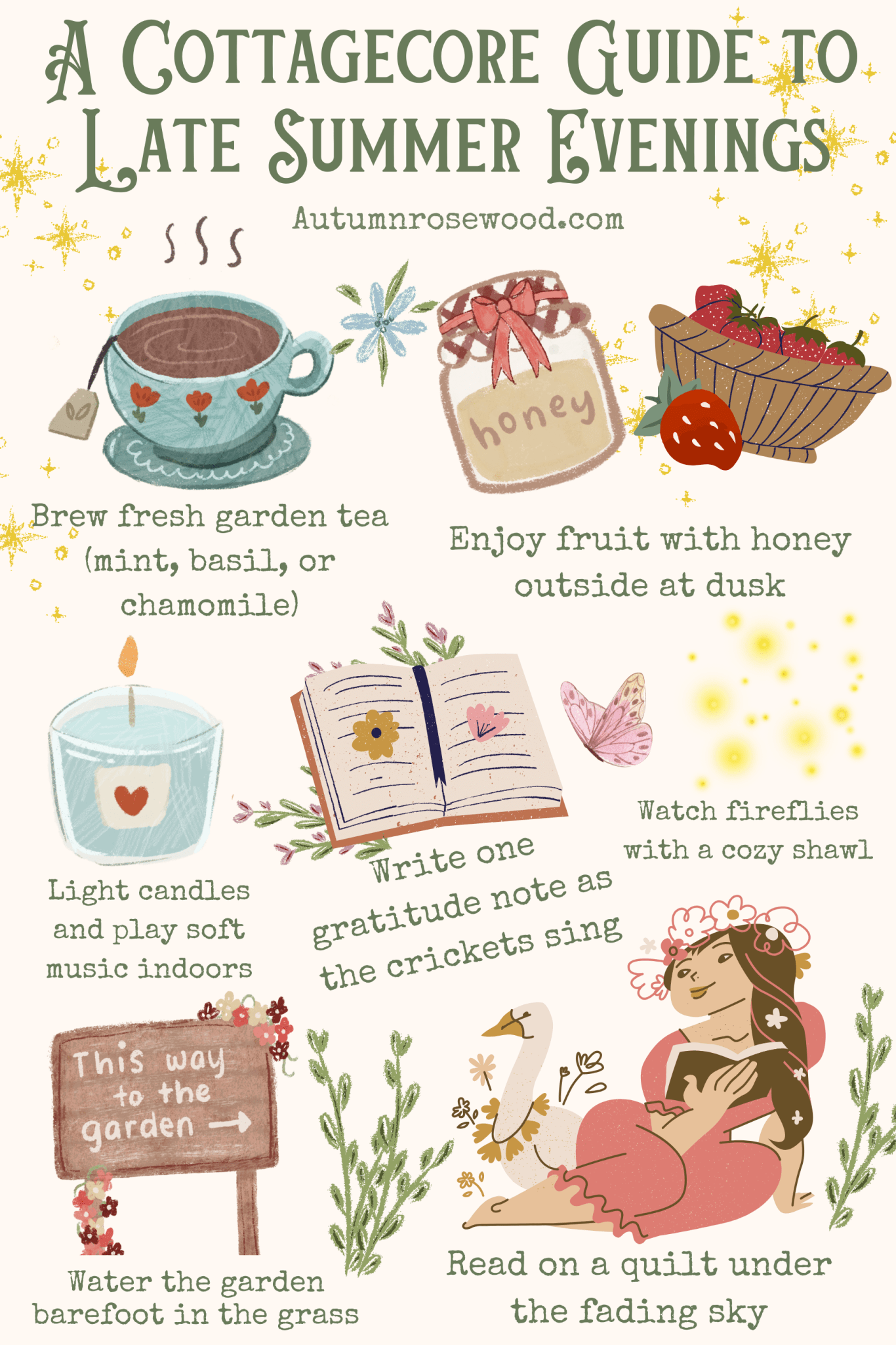 A Cottagecore Guide to Late Summer Evenings – Autumn Rosewood